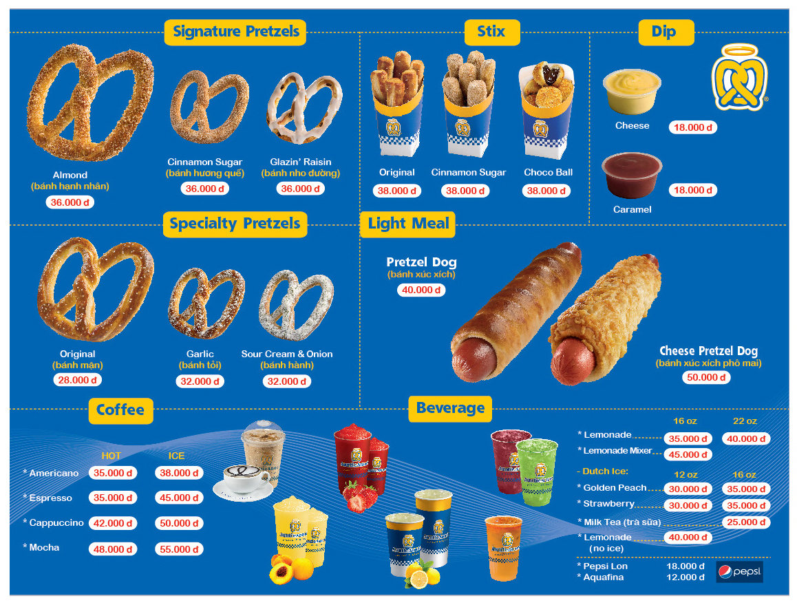 HT Bánh Xoắn Auntie Anne’s – Thương Hiệu Nổi Tiếng Toàn Cầu