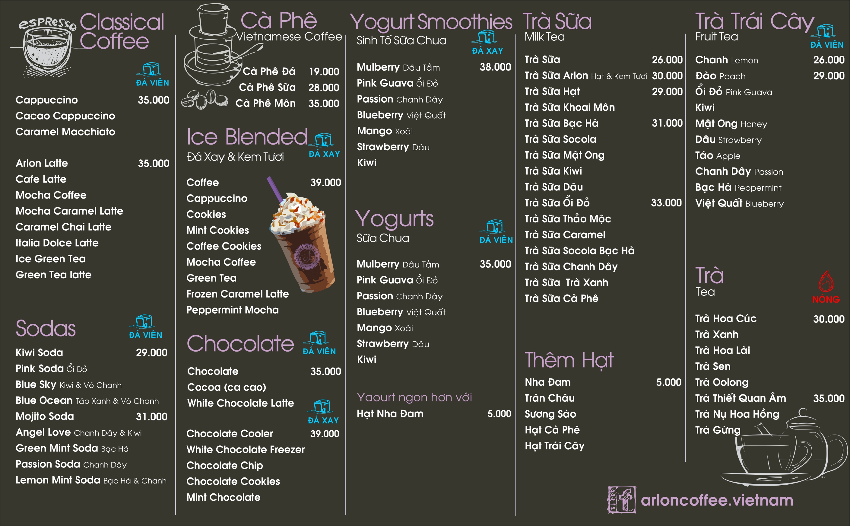 Giảm Giá Sốc Toàn Menu Tại Arlon Coffee - Chi Nhánh Mới Lý Thường Kiệt